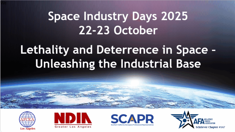 Space Industry Days 2025 Sponsorships - AFCEA - Los Angeles
